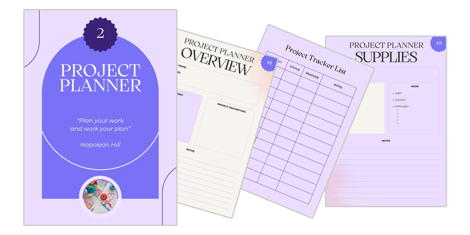 Free Download – Printable Crochet Planner – Crochet Ideas